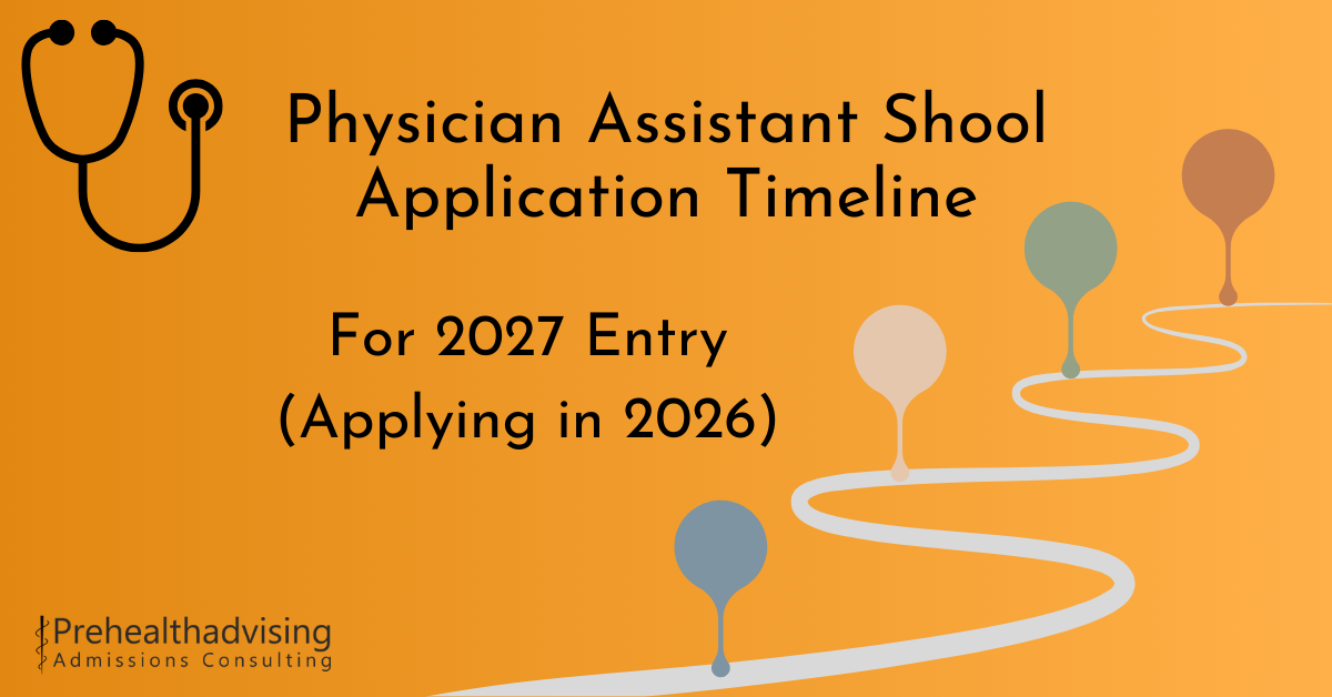 Physician Assistant (PA) School Application Timeline